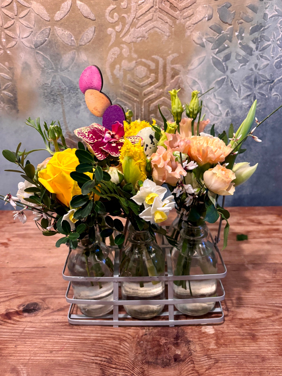 Easter Blooms in Bottles | Blooming Amazing Flower Company